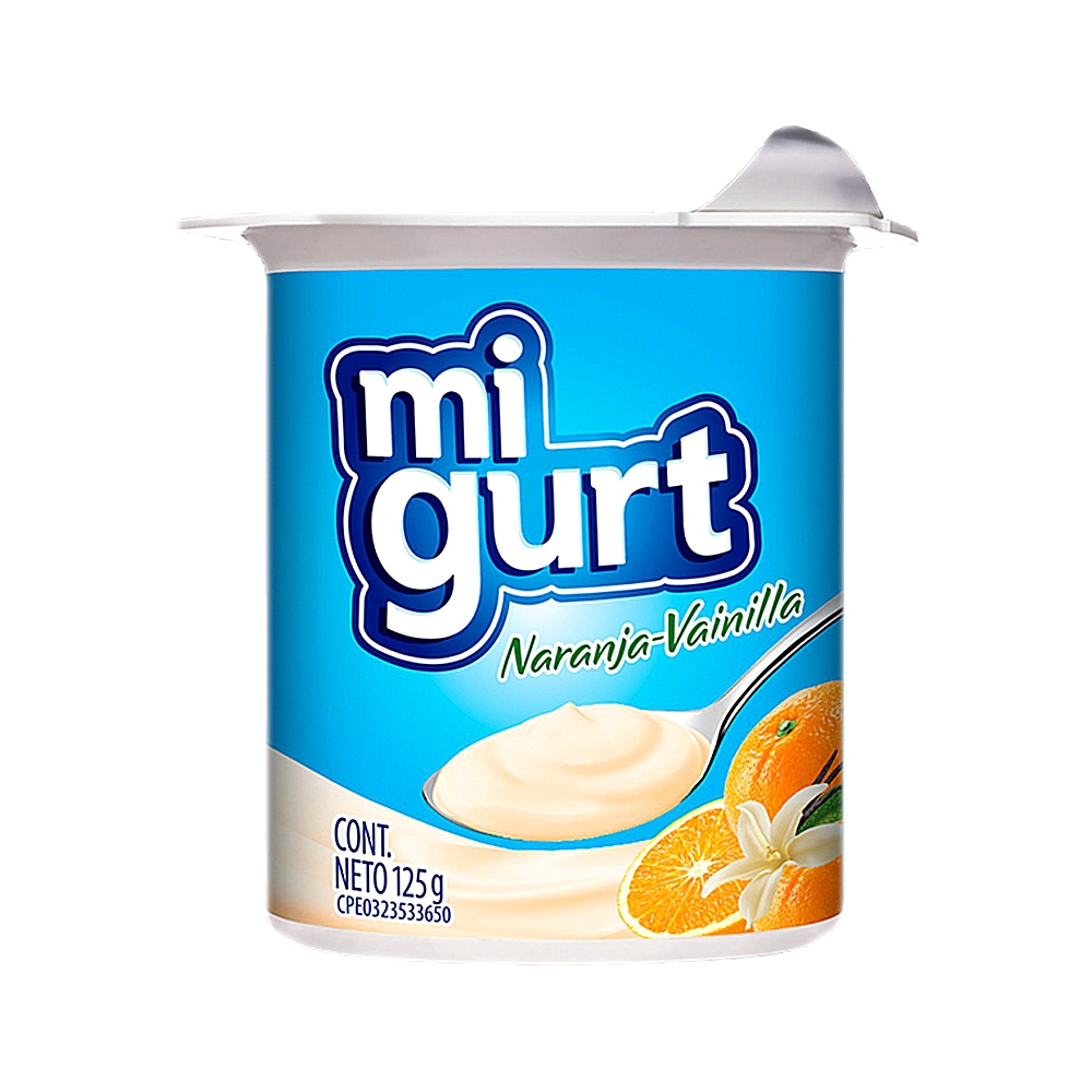 YOGURT MIGURT FRUTA NARANJA VAINILLA 125GR – Bodegonline.net